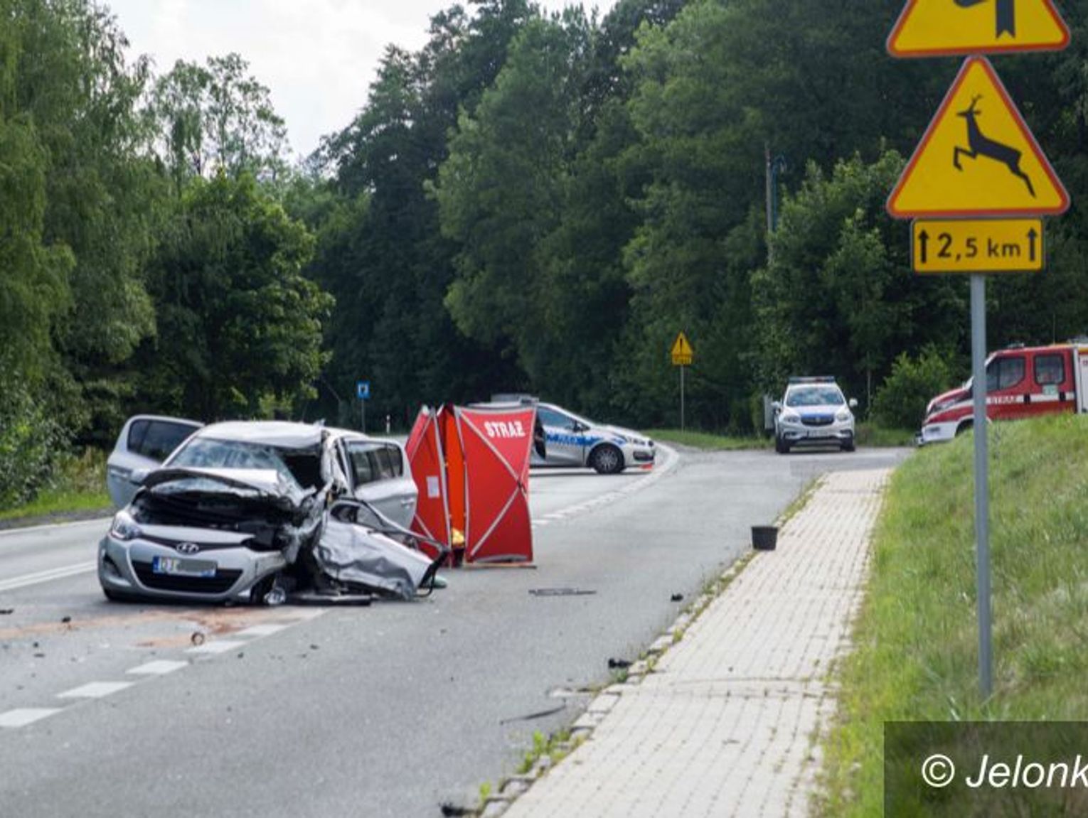 Śmiertelny wypadek w Piechowicach. Zginął 76-letni kierowca Śmiertelny wypadek w Piechowicach. Zginął 76-letni kierowca